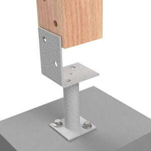 POST SUPPORT 75MM HALF STIRRUP – Macro Timber Supplies